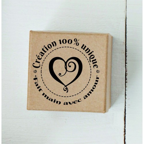 Tampon Personnalisé Création Unique 5 Cm | Tamporelle tampons français