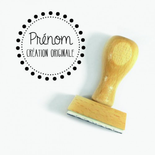 Tampon Création Prénom à Personnaliser 5 Cm | Tamporelle
